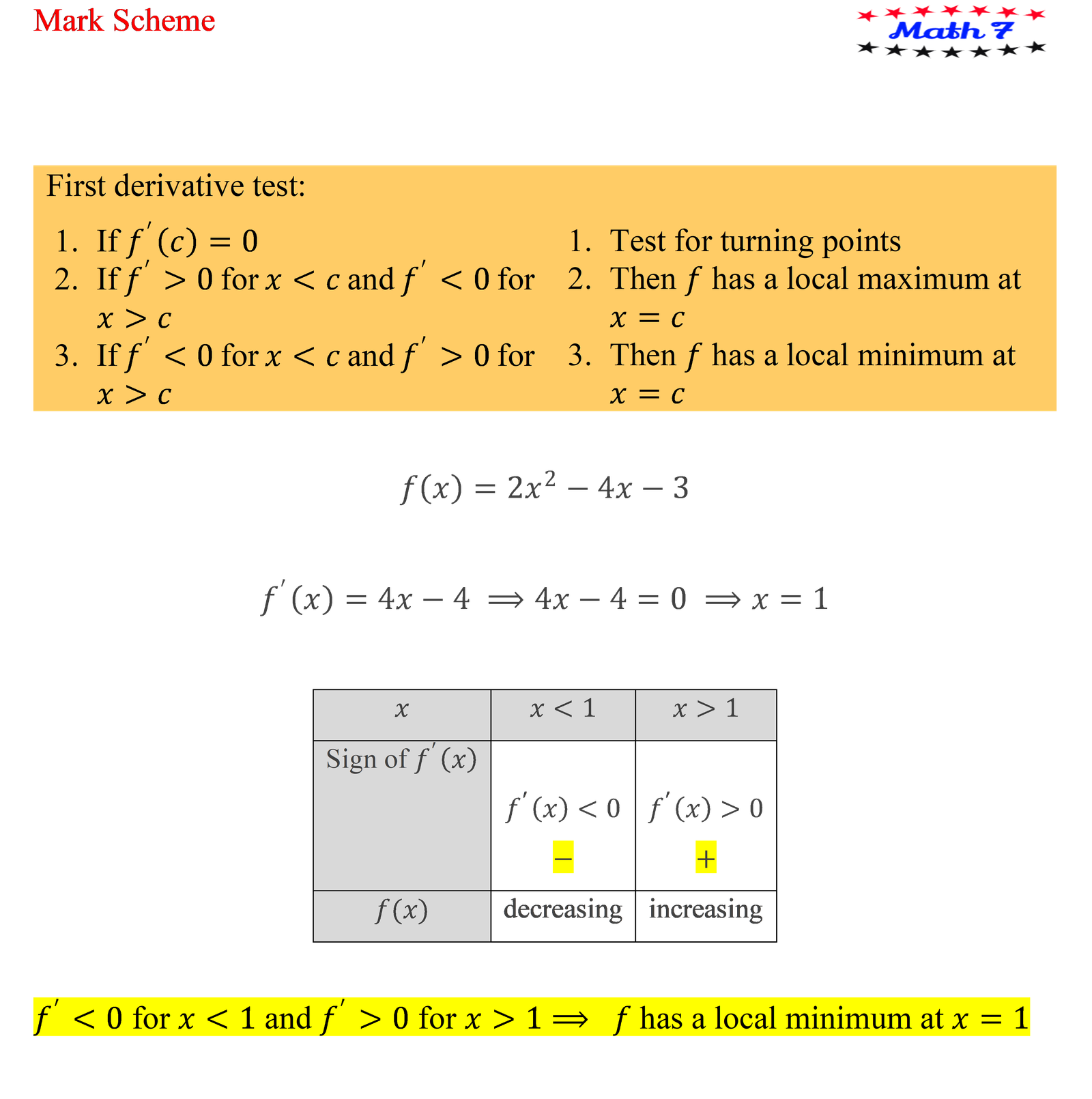 Let’s start – Math Seven